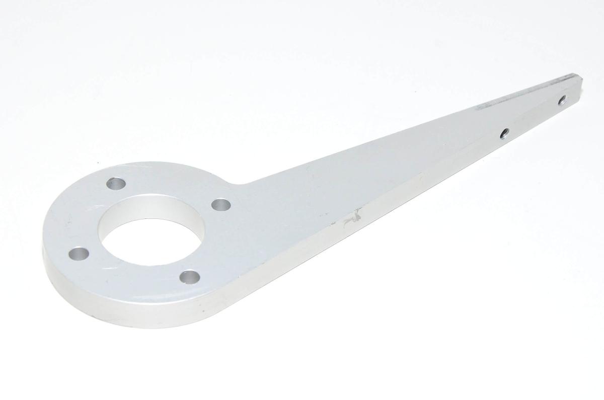 Aluminium flipping arm for rotary actuator, overall lenght 200mm, 2x M5 ...