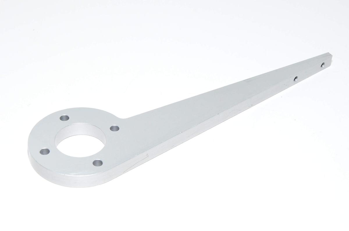 Aluminium flipping arm for rotary actuator, overall lenght 241mm, 2x M5 ...