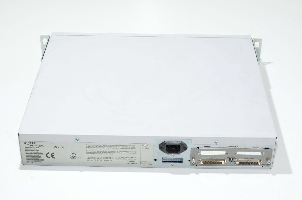 Nortel Networks BayStack 450-24T managed network switch + BayStack 400 ...