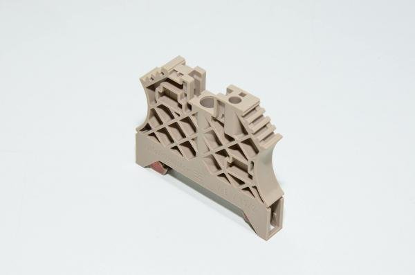 Stoppers and end brackets for terminal blocks