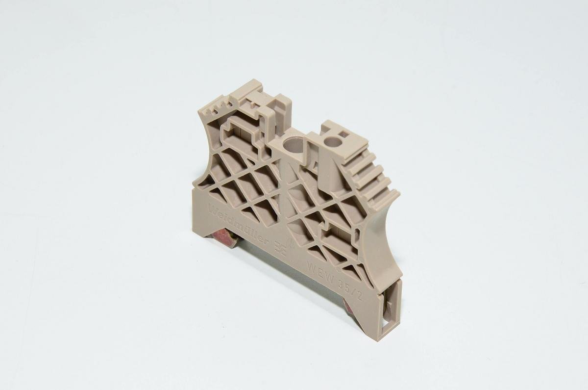 Weidmüller WEW 35/2 1061200000 dark beige W-series end bracket with ...