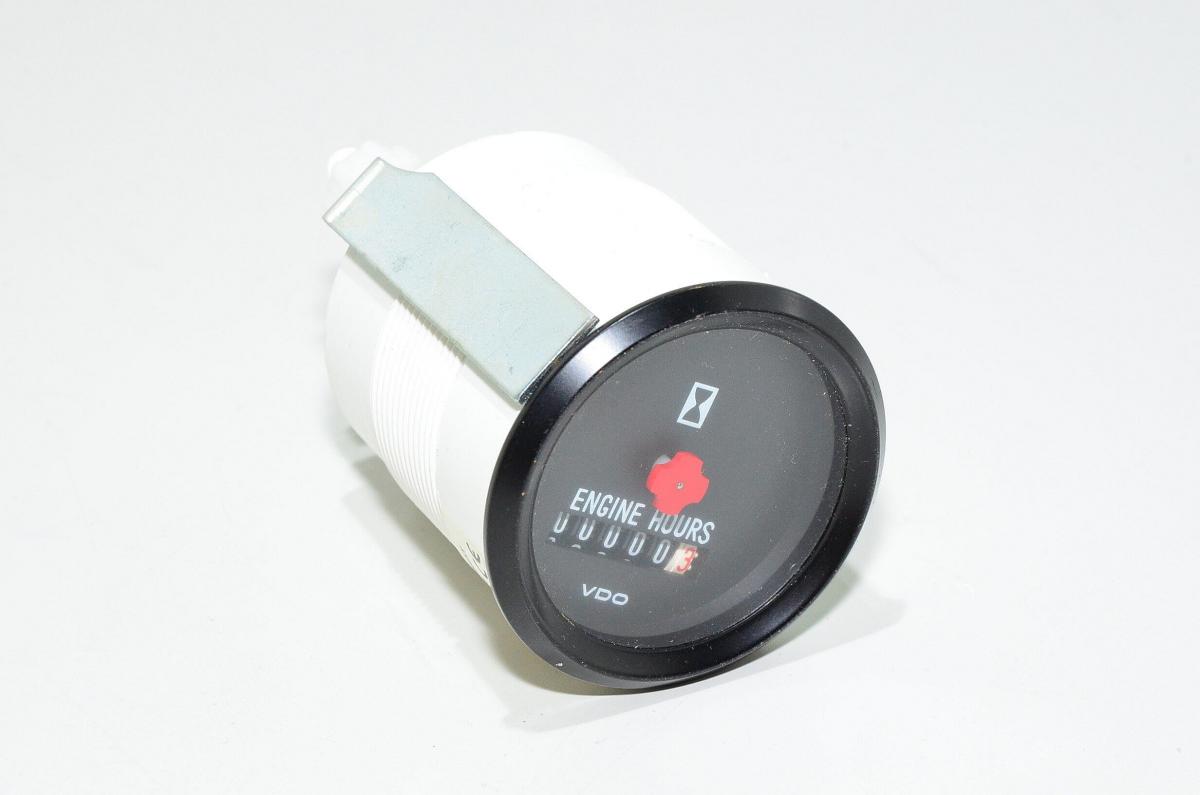 VDO 331 032 001 non-illuminated circular panel mounted hour meter with ...