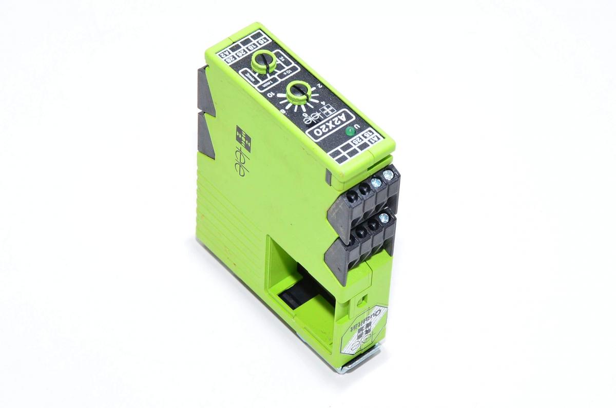 Tele A2X20 true off-delay timer relay, DPDT 5A 250V contacts