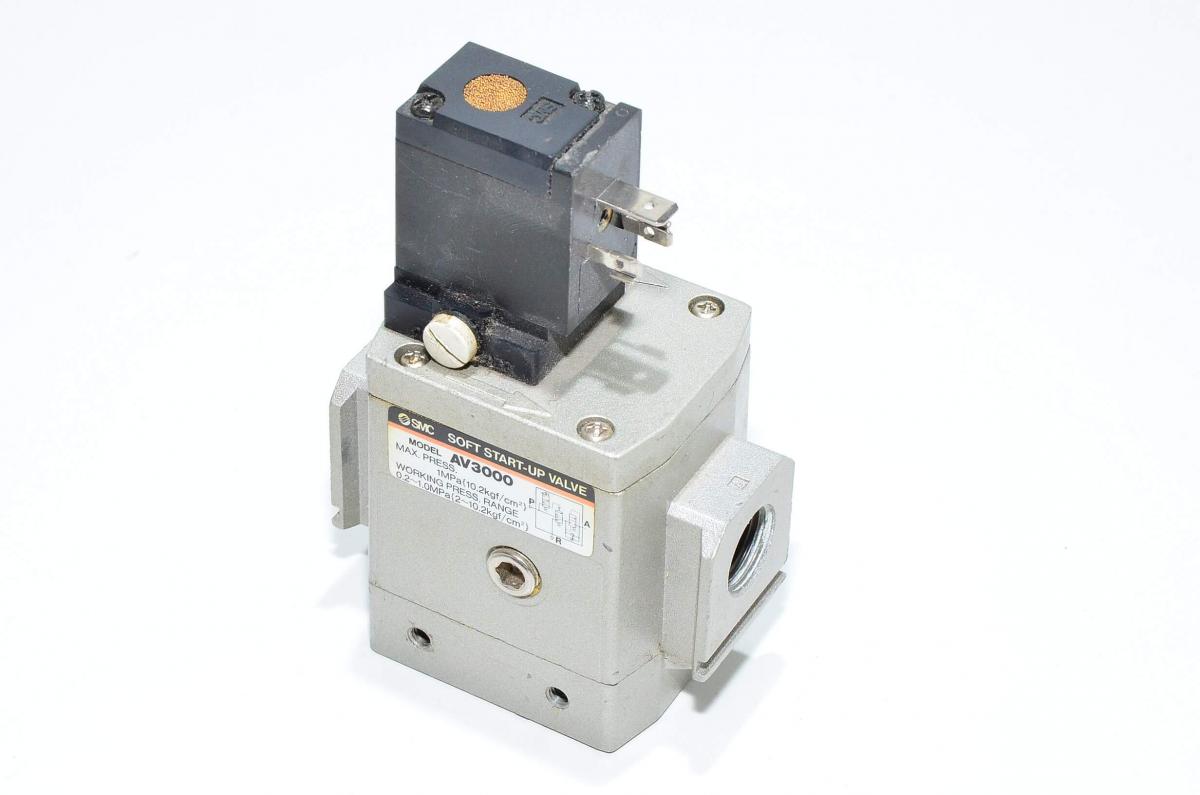 SMC AV3000-F03-5YOB soft start-up valve with locking manual override ...