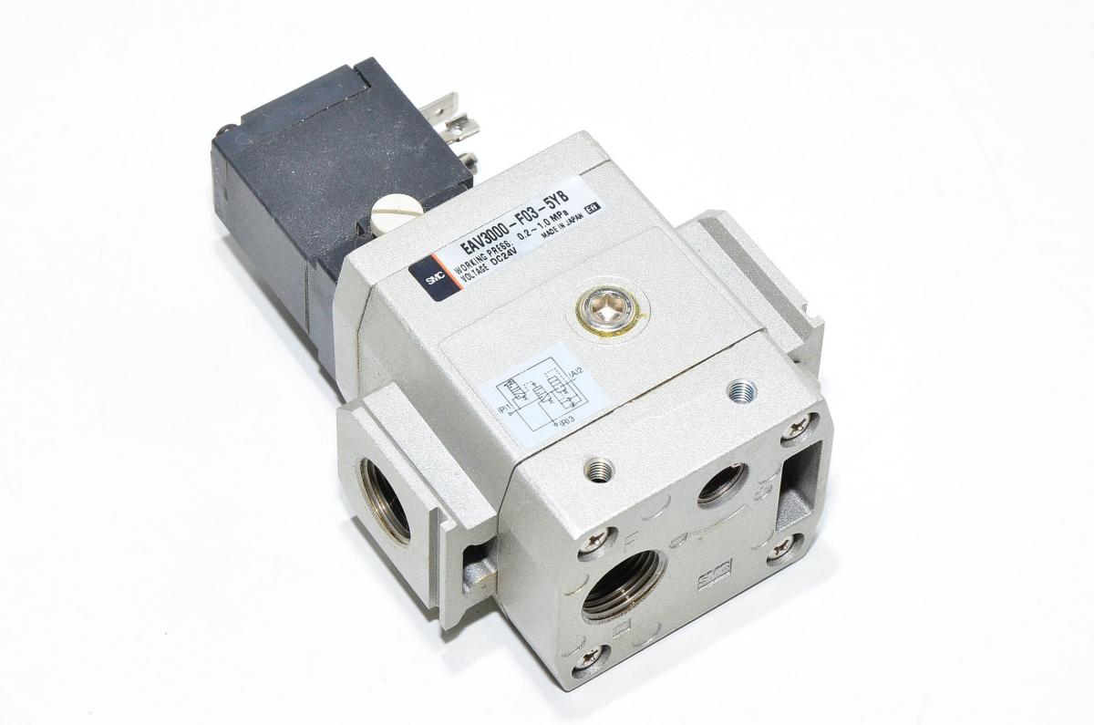 SMC EAV3000-F03-5YOB soft start-up valve with locking manual override ...