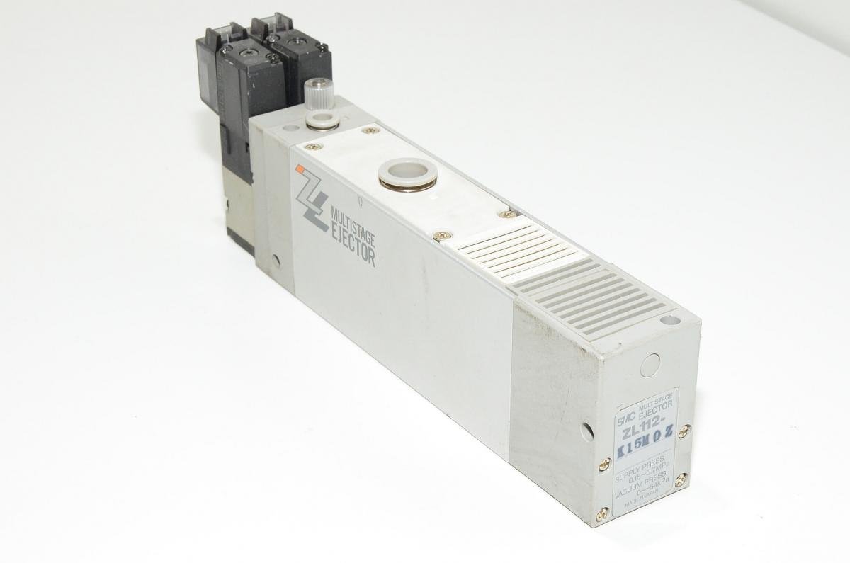 SMC ZL112-K15MOZ moniasteinen alipaine-ejektori 1,2mm suuttimella, 24VDC ...