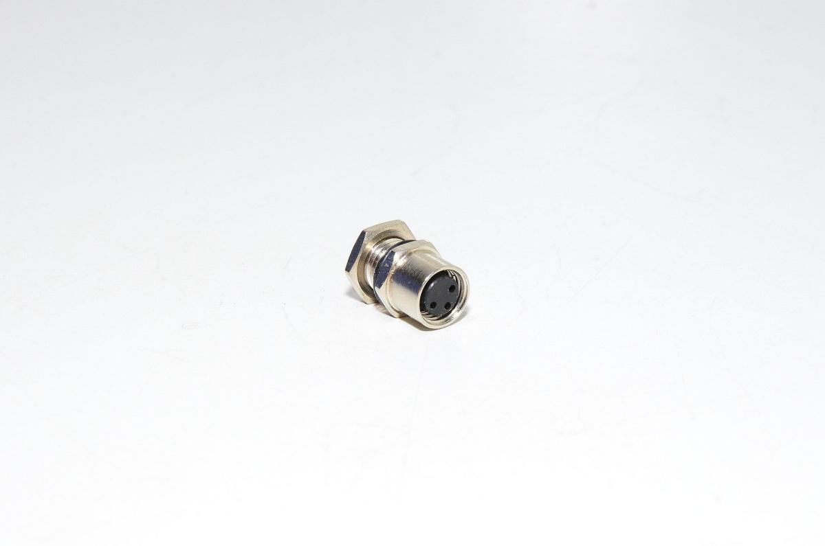 M8 panel mount 3-pin female front mounting metal sensor connector SS-M8 ...