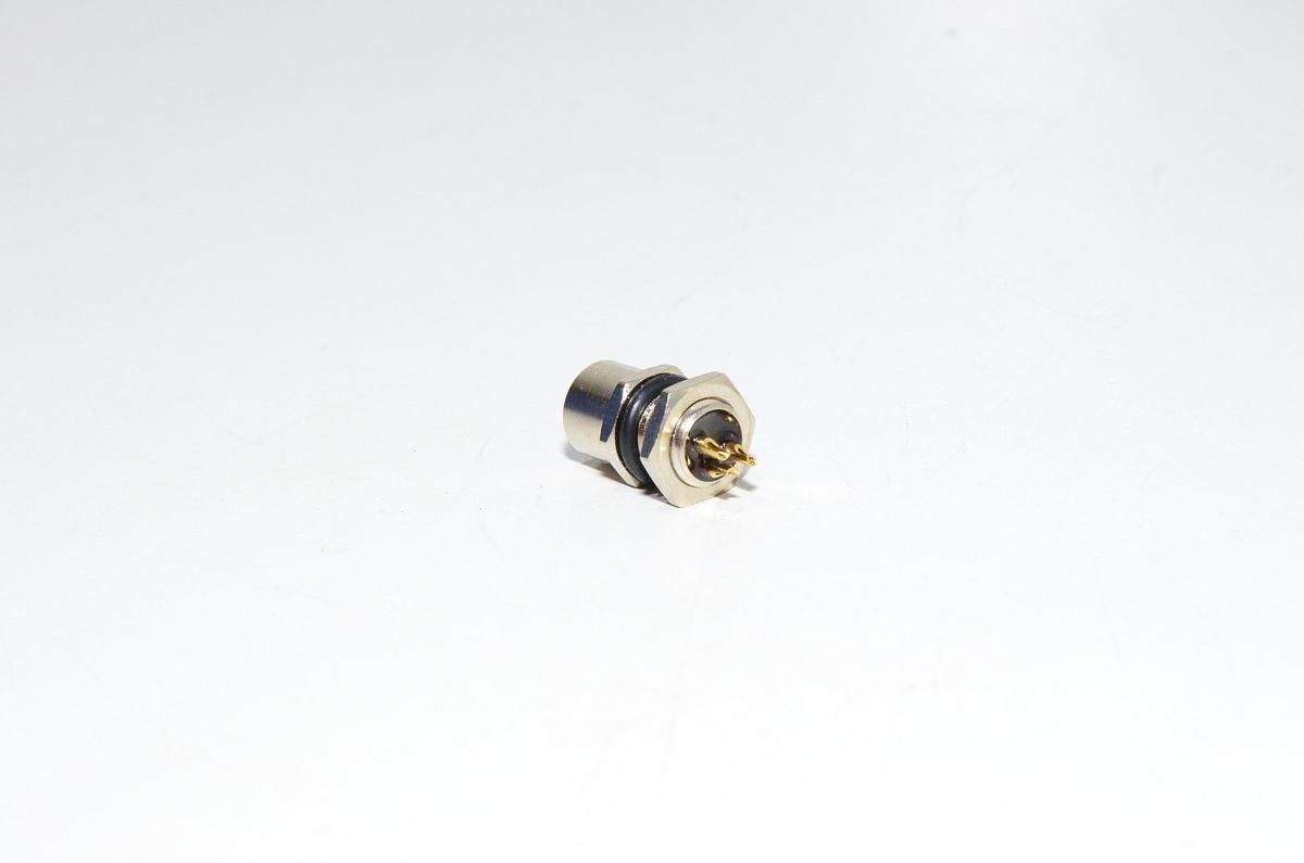 M8 panel mount 3-pin female front mounting metal sensor connector SS-M8 ...