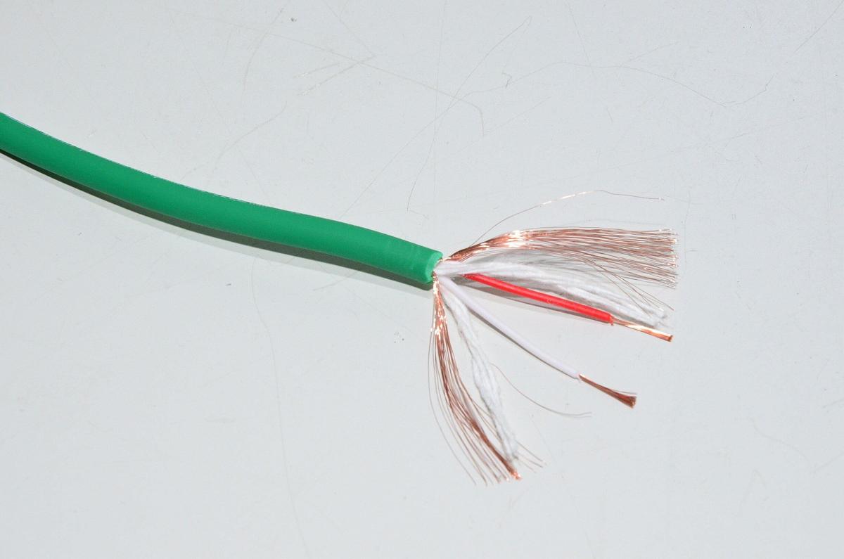 2x0,22mm² + noise shield Cu green balanced microphone cable Thomann ...