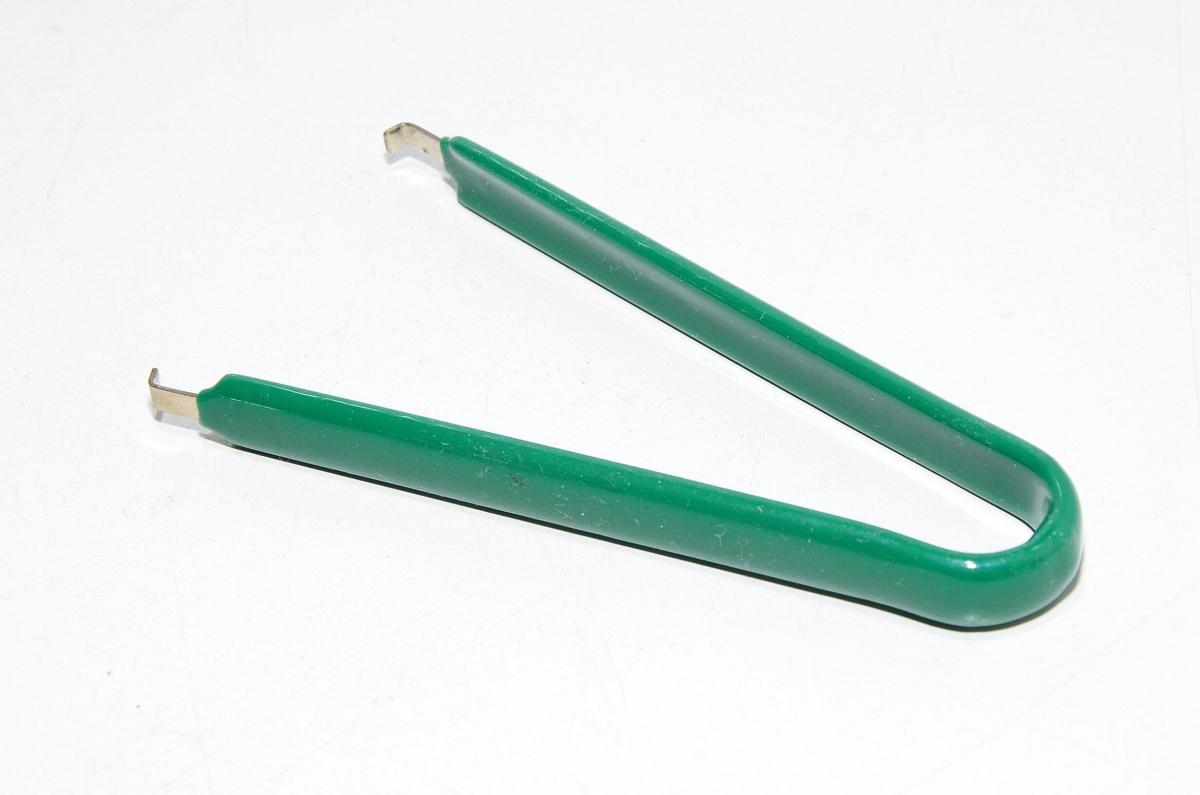 IC extraction tool, green plastic insulating grip *new*