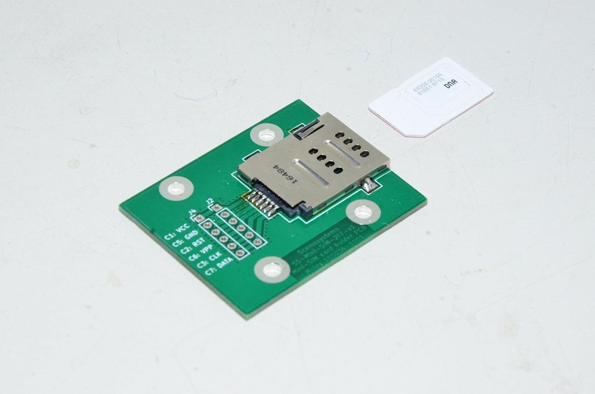 Scemosystems SS-Mini-SIM-2FF-v1 Mini-SIM korttipidikelevy 50x40mm ...