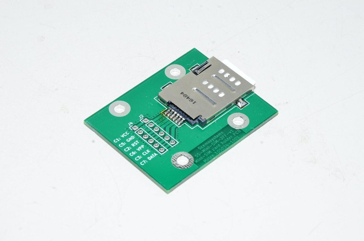 Scemosystems SS-Mini-SIM-2FF-v1 Mini-SIM card holder PCB 50x40mm ...