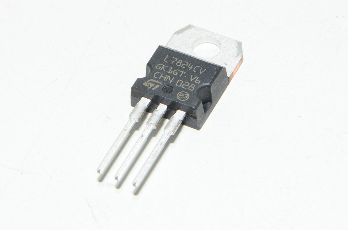 24V 1,5A 36W output 27-40VDC input STMicroelectronics L7824CV-DG linear ...