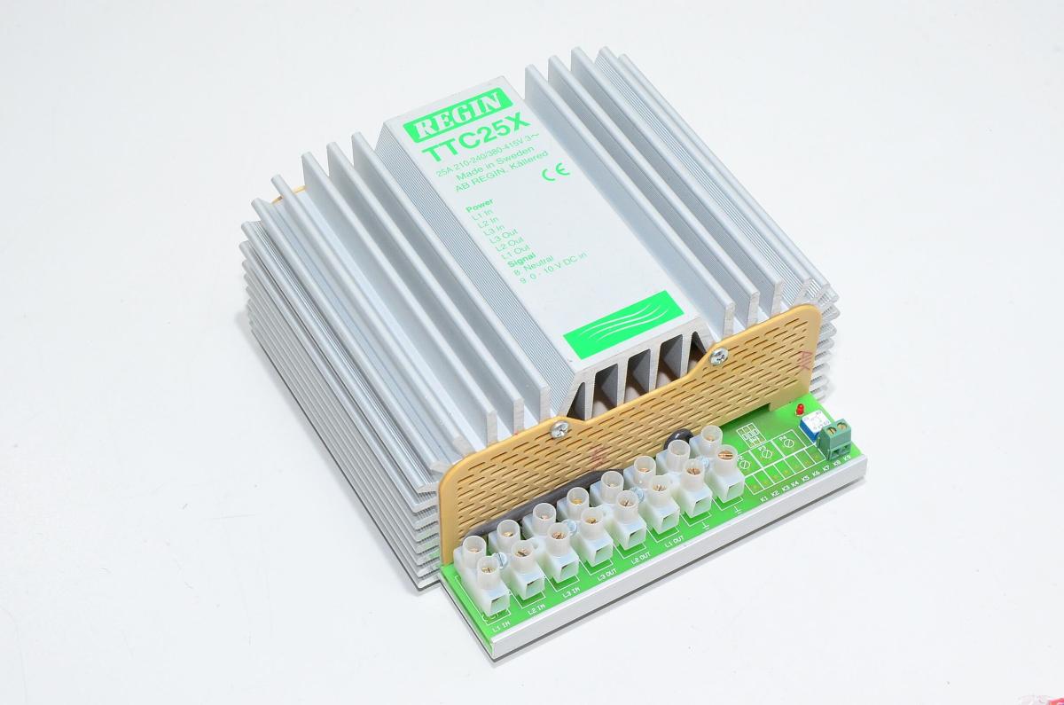 Regin TTC25X 3-phase 25A 230/400VAC Triac operated heater controller