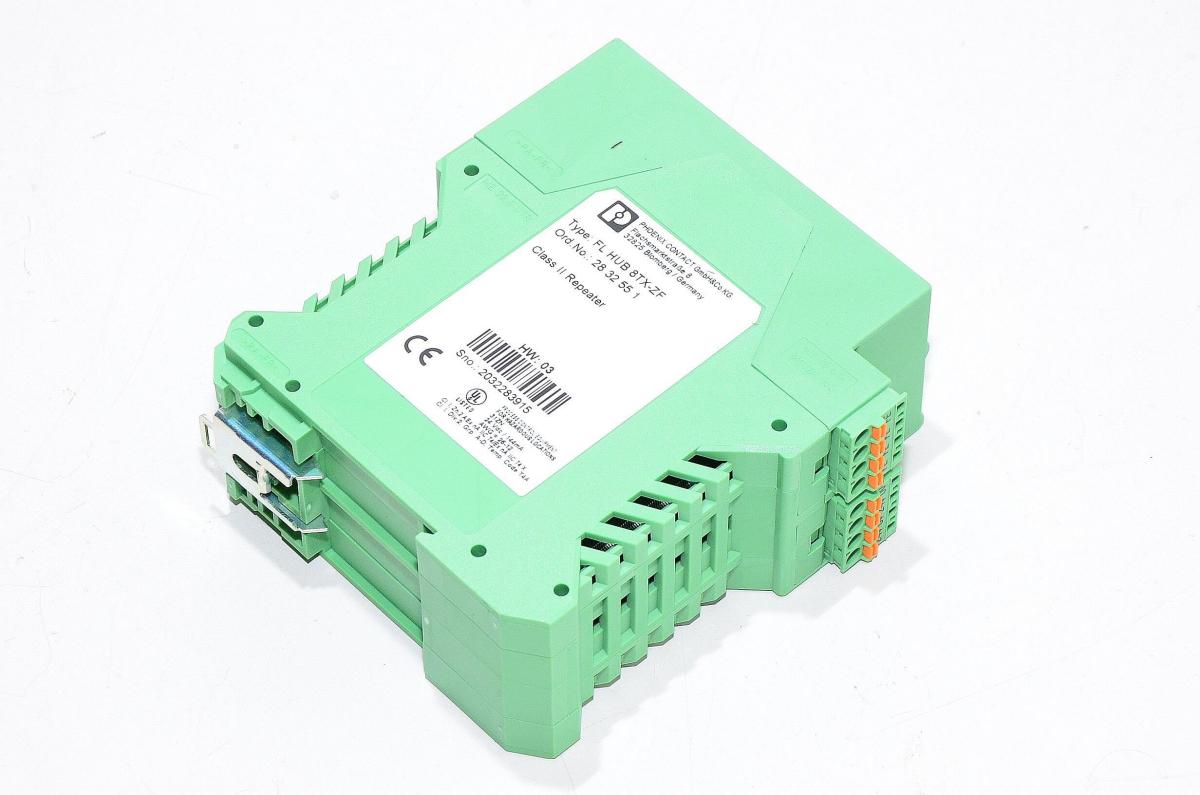 Phoenix Contact FL HUB 8TX-ZF 2832551 8x 10/100 network switch for DIN ...