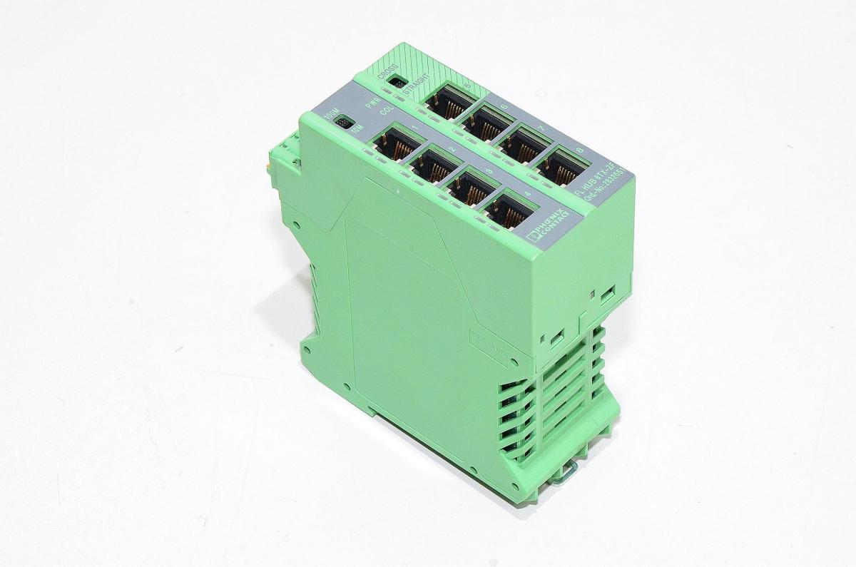 Phoenix Contact FL HUB 8TX-ZF 2832551 8x 10/100 network switch for DIN rail mounting *DIN mount ...