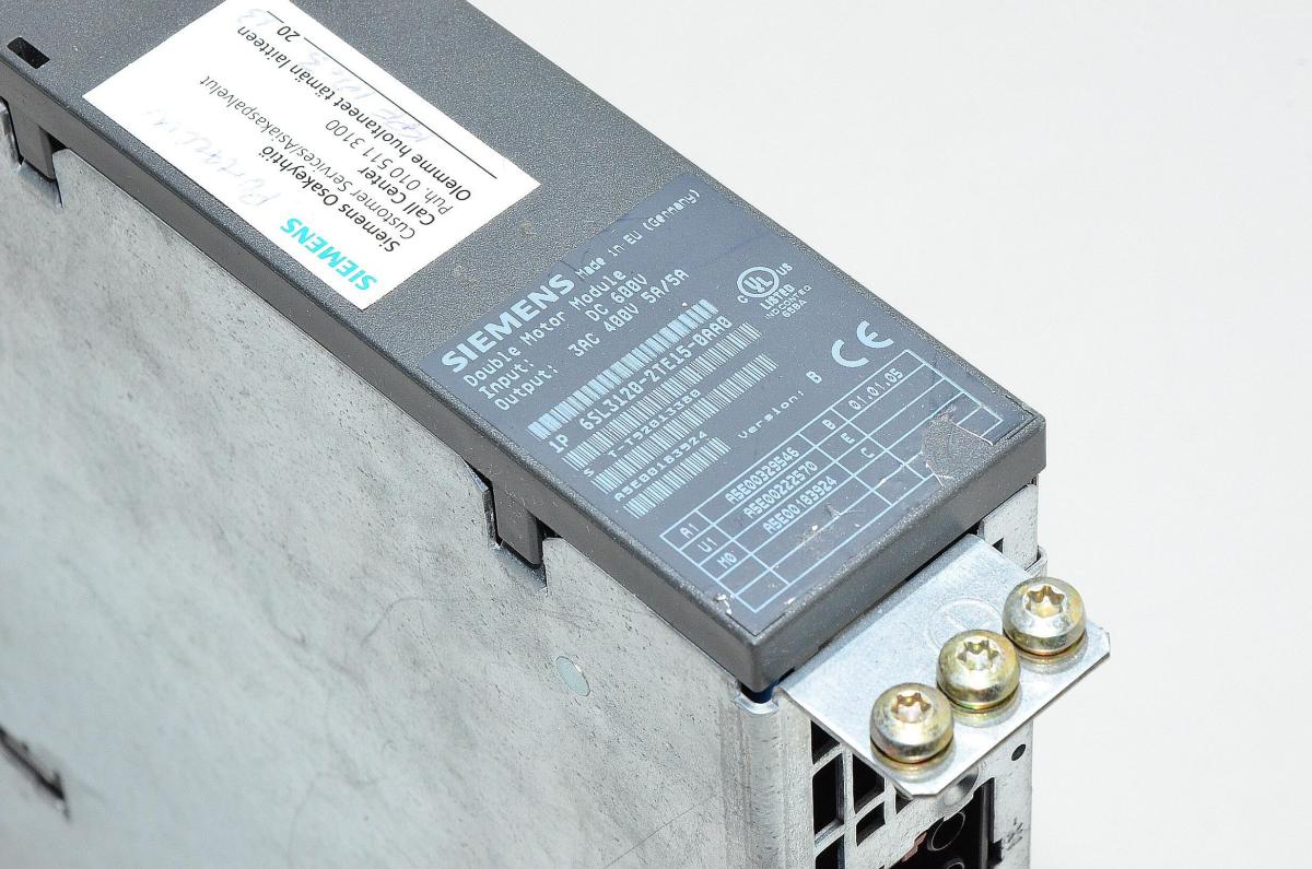 Siemens Sinamics 6SL3120-2TE15-0AA0 Sinamics double motor module, input ...