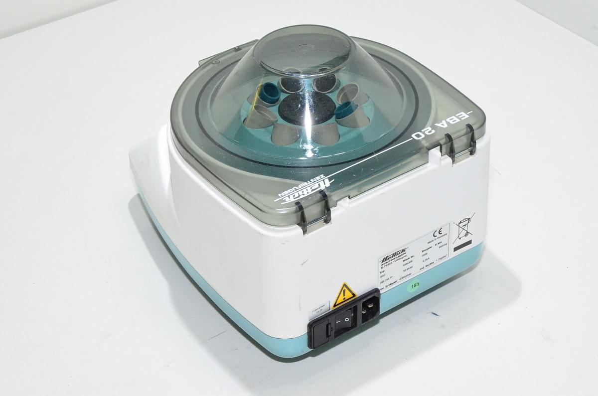 Hettich EBA 20 2002 laboratory test tube centrifuge 8x 15ml