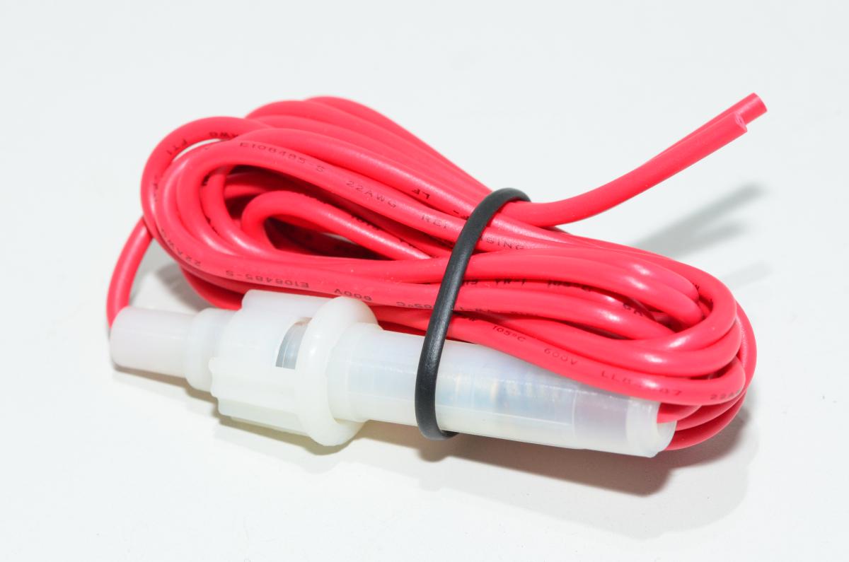 In-line type fuse holder for 6,3x32mm tubular fuses with red 22AWG wire ...