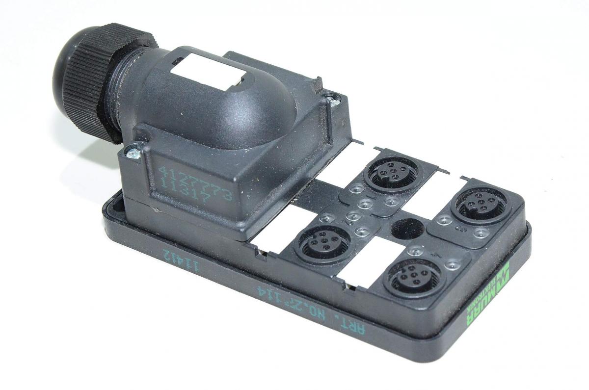 Murrelektronik MVP12 27114 passiivinen jakolaatikko jossa 4x M12 I/O (4 ...
