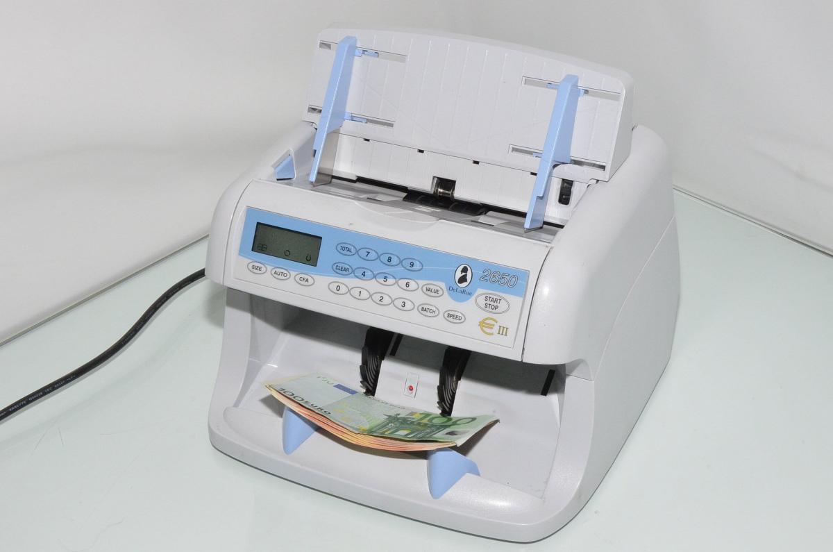 De La Rue 2650 EIII+ (€III+) bank note counter / Money counter *Might ...